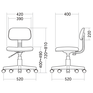 Amazon | サンワサプライ オフィスチェア/デスクチェア ブラック SNC-A1BK | デスクチェア | 文房具・オフィス用品