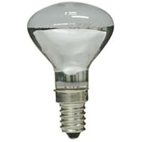 Amazon | アサヒ ミニレフランプ ホワイト(ニューフロスト) 直径45mm 40W E14口金 R45 E14 110V-40W(NF) | アサヒ | 白熱電球