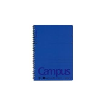 Amazon | コクヨ Campus ツインリングノート A罫 6号(セミB5) 50枚 ス-T200A-B 青 | ノート | 文房具 ...