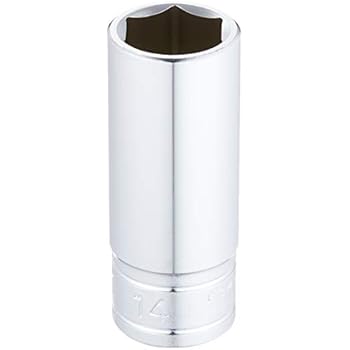 Amazon | KTC(ケーテーシー) 9.5mm (3/8インチ) セミディープソケット (六角) 14mm B3M14 | ディープソケット