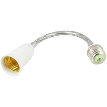 Amazon | E26口金延長アダプター390mm延長して向きを調整できる E26延長ソケット (E26-E26, PC+銅) | SUPCF | 口金変換アダプタ 通販