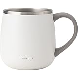 Amazon.co.jp: KEYUCA (ケユカ) pomaステンレスマグ ライトグリーン(容量：400ml)マグカップ(2層構造/保温保冷効果も)オフィス お家カフェ アウトドア ...