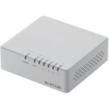 Amazon | エレコム スイッチングハブ 5ポート 10/100Mbps AC電源 EHC-F05PA-W | エレコム | パソコン・周辺機器 通販