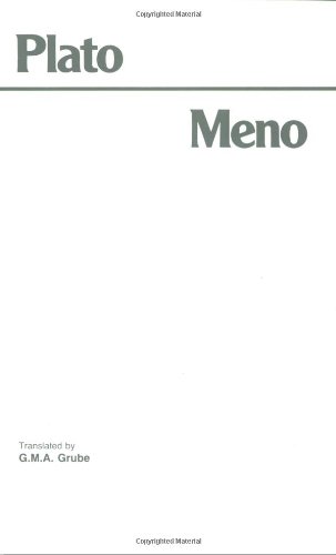 Amazon | Plato Meno (Hackett Classics) | Grube, G. M. A., Plato | Greek ...