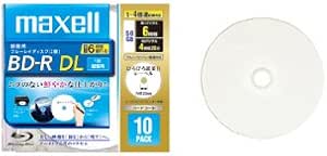 Amazon.co.jp: maxell 録画用ブルーレイディスク BD-R DL 260分 (1~4倍速対応) 「ひろびろ超美白レーベル BR50VFWPB.10S : パソコン・周辺機器