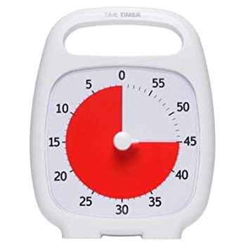Amazon | 【正規品】TIME TIMER タイムタイマー 19cm 60分 TTA1-W 時間管理 | 知育時計・時計のおもちゃ | おもちゃ