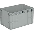 Amazon | プラスチックコンテナ サンコー（三甲）サンボックス TP343B（水抜き孔無）203867 グレー | 物流コンテナ