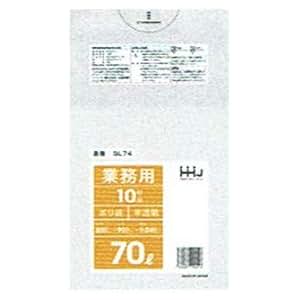 Amazon | ポリ袋 70L LLDPE 0.04×800×900mm 【半透明】 10枚×40冊 （400枚） GL74 | ハウスホールドジャパン | 保存用バッグ・ポリ袋
