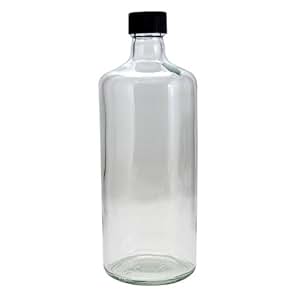 Amazon｜TSF720STD透明 酒瓶 焼酎瓶 （ふた）黒ネジCAP｜保存容器・キャニスター オンライン通販