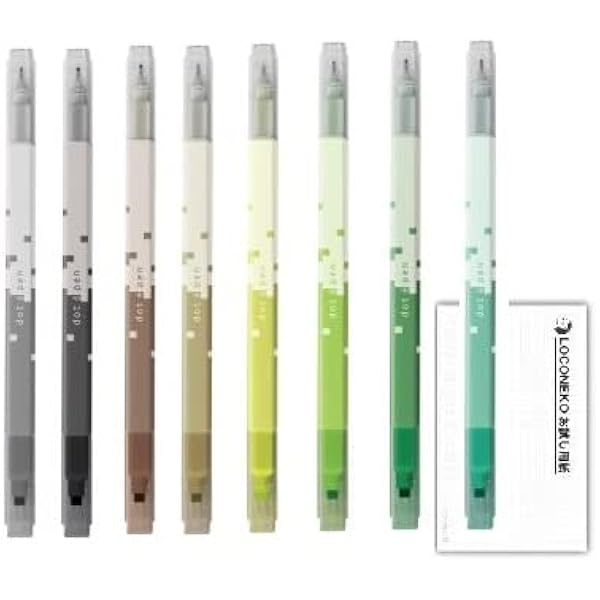 マーカーペン 四角マーカー dot e pen ドット エ ペン 4本セットA サンスター文具 新学期準備文具 かわいい メール便可 マシュマロポップ - 筆記具