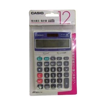 Amazon | カシオ 卓上タイプ 12桁 電卓【ジャストサイズ】CASIO 本格実務電卓 JF-120VB-N | ビジネス電卓 | 文房具・オフィス用品