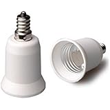 Amazon | 口金変換 アダプター E12-E26 電球 ソケット 口金 照明補助器具 (E12-E26, PC+銅) | SUPCF | 口金変換アダプタ