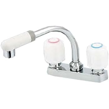 Amazon | KVK 2ハンドル混合栓 【KM17G】 | キッチン用水栓