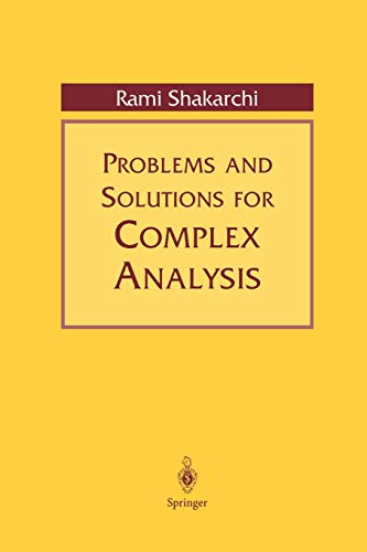 Amazon | Problems and Solutions for Complex Analysis | Shakarchi, Rami | Calculus