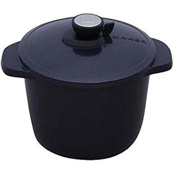 Amazon.co.jp : アイリスオーヤマ 両手鍋 無加水鍋 20cm IH対応 ブラック MKSN-P20 : ホーム＆キッチン