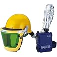 Amazon.co.jp: 山本光学 電動ファン付き呼吸用保護具 墜落落下時保護用 溶接現場用ヘルメットライナー入り LS-355;W2SAZ: 産業・研究開発用品