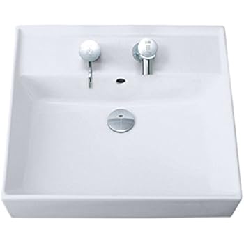 Amazon | LIXIL(リクシル) INAX 洗面器 ベッセル・壁付兼用式 ピュアホワイト L-531N/BW1 | 洗面ボール・洗面器