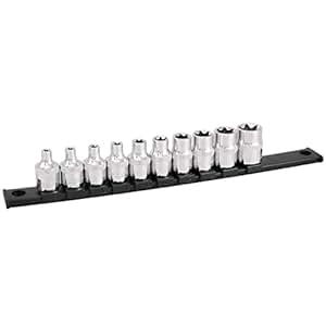 Amazon | PWT E型トルクスソケットセット E4, E5, E6, E7, E8, E10, E12, E14, E16, E18 差込角 3/8インチ 9.5mm IES38SET ...