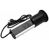 Silver AU Pop Up Power Point 3 Sockets Plug 2 USB charging Table ...