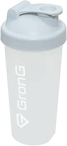 Amazon | GronG(グロング) プロテインシェイカー ホワイト 600ml | GronG(グロング) | シェーカーボトル