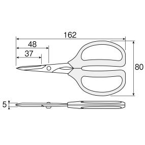 Amazon.co.jp： ホーザン(HOZAN) 万能ハサミ ヘビースニップ ハードクロムメッキ仕上げ 刃渡り37mm N-838: スポーツ&アウトドア