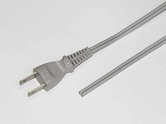 Amazon | ACプラグ付き 0.75SQ 平行2線 コード 2m VFF 電源コード 灰色 | 電線・ケーブル | 産業・研究開発用品 通販