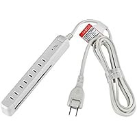 Amazon.co.jp: エルパ (ELPA) スリム回転タップ 4個口 WBS-SL402SB (WD) (耐雷 / 2m / 延長コード) 仮固定用アタッチメント付/安全キャップ付 木目 ...