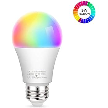 Amazon.co.jp: 【Amazon Alexa認定】Meross WiFi スマートLED電球 E26 800lm 60W相当 電球色・昼白色対応 調光調色 RGB 1600万色 ハブ ...