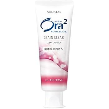 Amazon | Ora2(オーラツー) ステインクリア ペースト (ピーチリーフミント) (スタンディングチューブ) 130g (医薬部外品) [並行輸入品] | Ora2(オーラツー ...