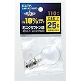 Amazon.co.jp: エルパ (ELPA) ミニクリプトン球 電球 照明 E17 100V 22W ホワイト GKP-L22H(W) : ホーム＆キッチン