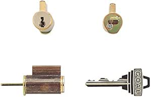 Amazon | ゴール ドアノブ 鍵付き MXL/MXK/4350タイプ交換シリンダー GCY-41 ※カム形状:卵型(GCY-41) | 補助錠・錠前