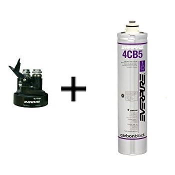Amazon | 《新規設置仕様》 エバーピュア 浄水器 ヘッドフィルタセット品 QL3-4CB5-S | （EVERPURE）エバーピュア | 据置型・ビルトイン浄水器
