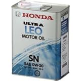 Amazon | HONDA/ホンダ純正エンジンオイル ウルトラ LEO SN 0W20/0W-20 20Lペール缶 | 車用エンジンオイル | 車＆バイク