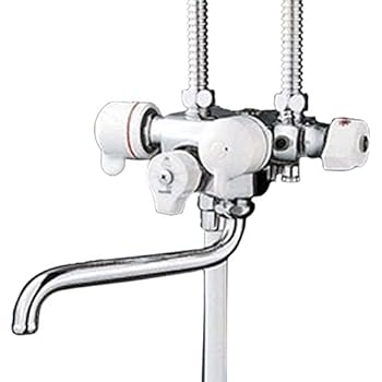 Amazon | KVK ソーラー2ハンドル混合水栓専用形 KM50NC | 浴室水栓