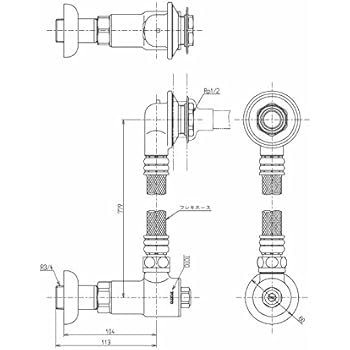 Amazon | TOTO アングル形止水栓20(SK22A用) TN114 | 止水栓・バルブ