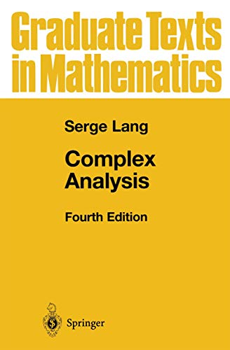 Amazon | Complex Analysis (Graduate Texts in Mathematics, 103) | Lang, Serge | Calculus