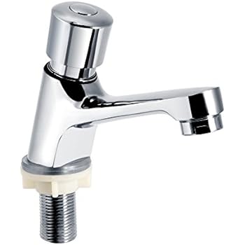 Amazon | LIXIL(リクシル) INAX プッシュ式セルフストップ立水栓 泡沫式 洗面所用 LF-P02B | 洗面水栓