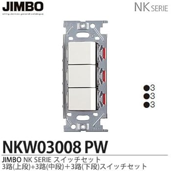Amazon.co.jp: 【JIMBO】NKシリーズ配線器具 NKシリーズプレート 1連用3口プレート NKP-3UF(SB): DIY・工具・ガーデン