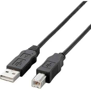 Amazon | エレコム USBケーブル USB2.0 A-Bタイプ 2m ブラック U2C-BN20BK | ELECOM(エレコム) | パソコン・周辺機器 通販