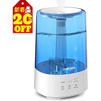 Amazon | ottostyle.jp 超音波加湿器 uruoi＋(うるおいプラス) クリア 【大容量4L/連続加湿最大(約)8時間】噴出角度360度 2つのノズル搭載 加湿機 卓上 ...