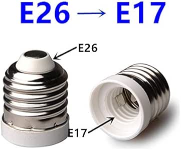 Amazon | 口金変換 アダプター E26-E17 電球 ソケット 口金 照明補助器具 (E26-E17, PC+銅) | SUPCF | 口金変換アダプタ 通販