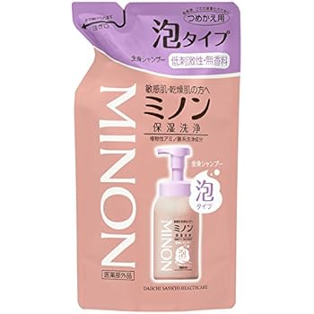 Amazon | 【医薬部外品】 MINON(ミノン) 全身シャンプー しっとりタイプ 詰替用 380mL 2個セット | MINON(ミノン) | ボディソープ 通販