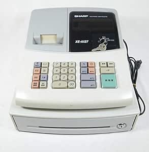 Amazon | シャープ 電子レジスター XE-A127-H（グレー） XE-A127-H | レジスター本体 | 文房具・オフィス用品