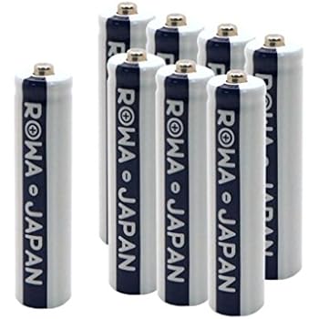 Amazon | 単4形 充電池 8本セット エネループを超える 超大容量 800mAh Ni-MH ニッケル水素 ロワジャパン 独売 ...
