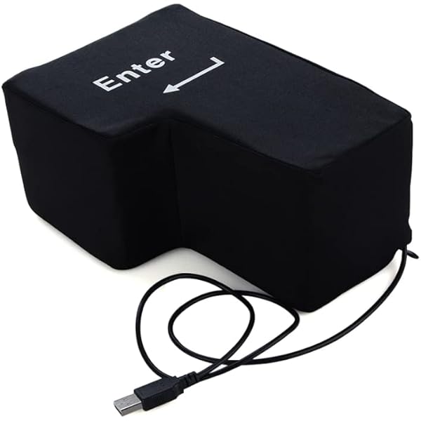 Decompression Computer Button Big USB Enter Key Anti-stress Button Desk ...