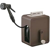 Amazon.co.jp: アイリスオーヤマ ホースリール 15m フルカバーコンパクトホースリール FCH-15MP ブラウン 省スペース コンパクト 軽量: ホビー