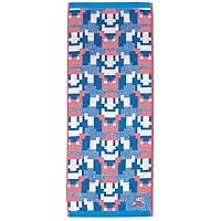 Amazon｜丸眞 フェイスタオル 任天堂 マリオ エンドパターン ドットマリオ 4485010000 33×80cm｜ハンドタオル ...