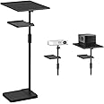 REASOR Projector Stand Height Adjustable Floor with Storage Tray,Two ...