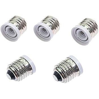 Amazon | E26→E17 E27→E17口金変換アダプタ E26 E27 →E17電球ソケット変換 (5個) | SF-RC MODEL | 口金変換アダプタ