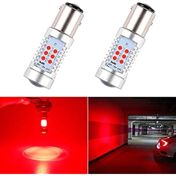 Amazon | まめ電(MAMEDEN) S25 ダブル LED MIRA-SMD レッド テールランプ・ブレーキランプ BAY15d 赤色 | ブレーキ・テールランプ | 車＆バイク